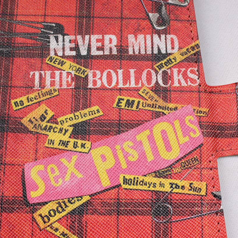Sex Pistols セックスピストルズ デビュー45周年記念 Tartan Print Song Puレザー手帳型 Iphoneケース 【公式 オフィシャルアイテム】